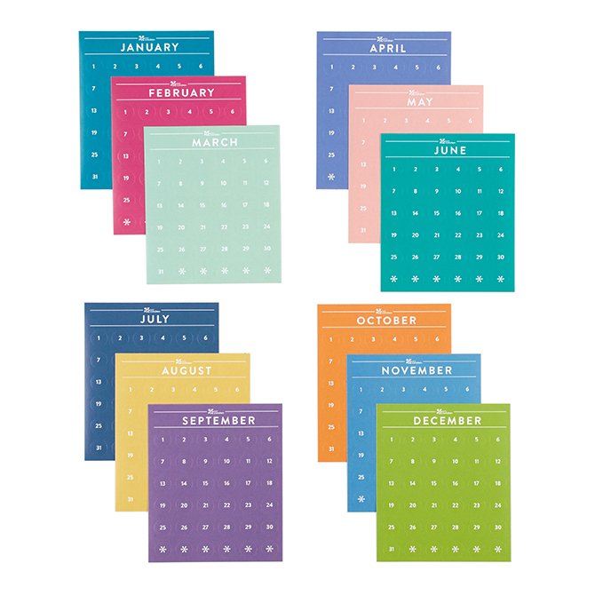 Colorful Date Dots | Erin Condren