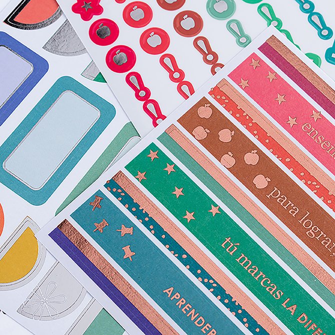 Too Cool For School Spanish Sticker Book | Erin Condren