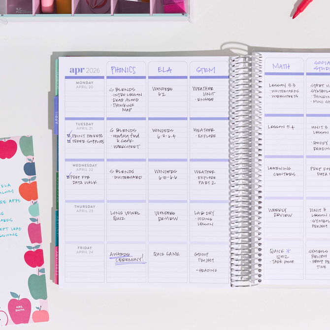 Hexagon Teacher Lesson Planner Bundle | Erin Condren