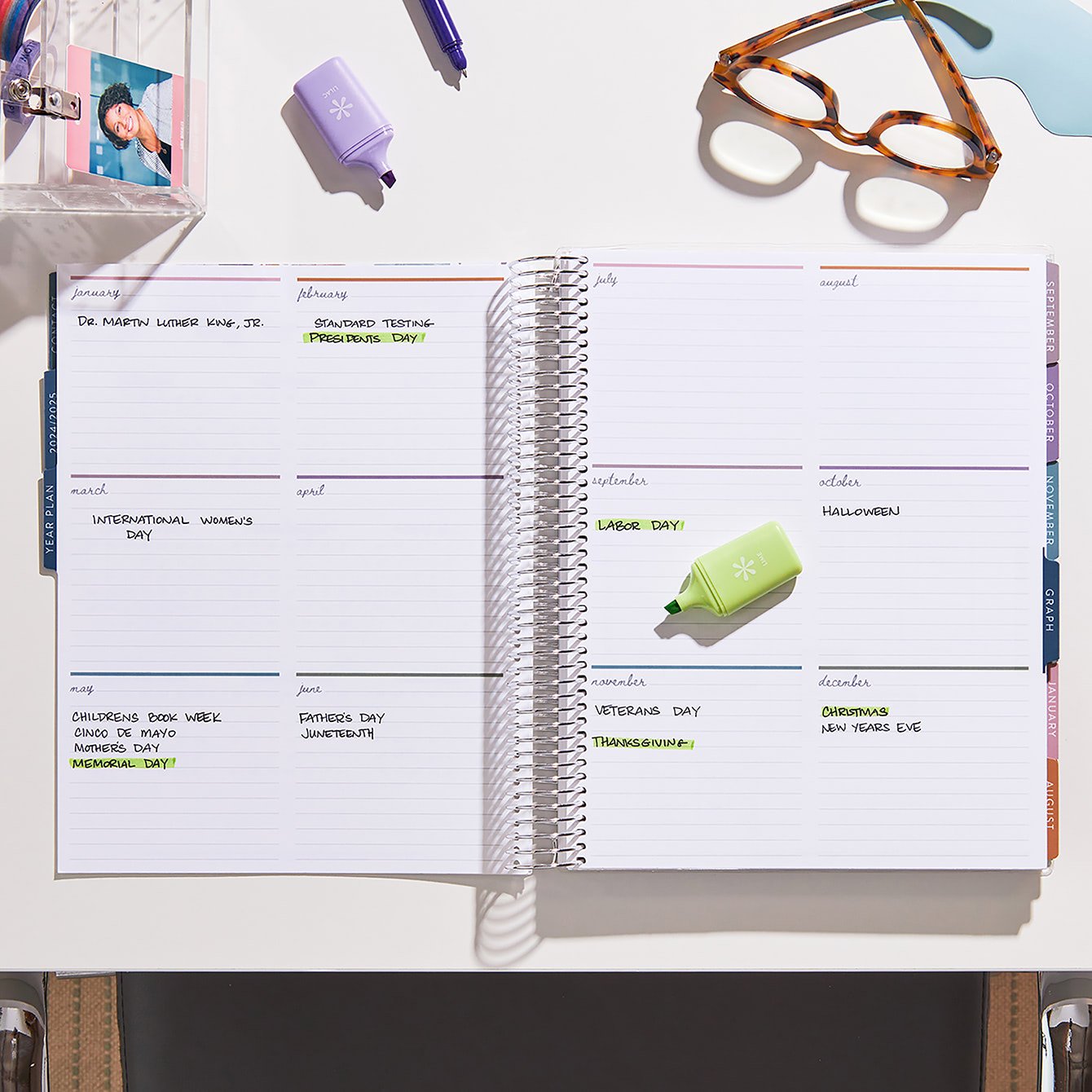 Painted Rainbow Teacher Planner & Lesson Planner Book | Erin Condren