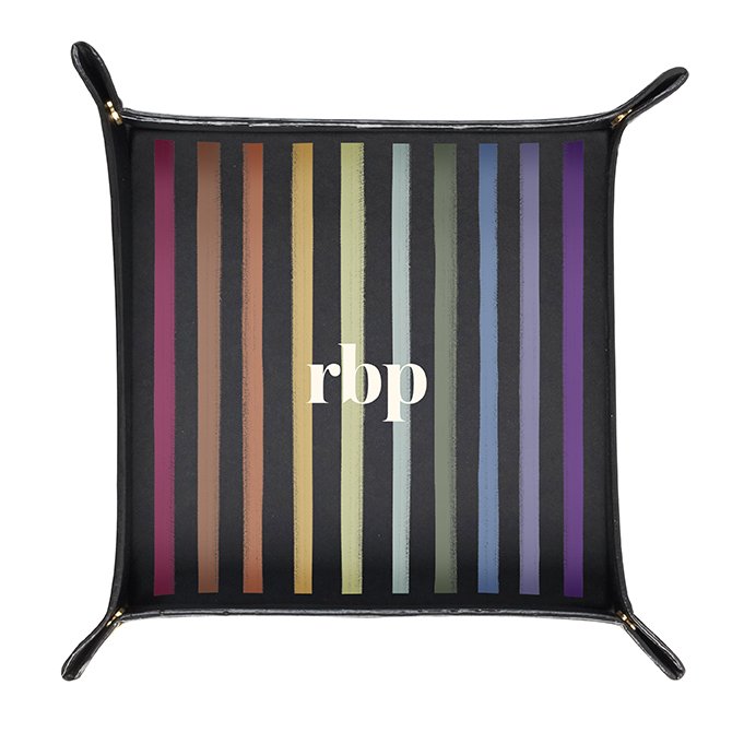 Watercolor Stripes Large Valet Tray | Erin Condren