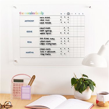 Acrylic Chore Chart Wall Calendar | Erin Condren