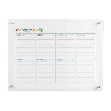 Acrylic Weekly Wall Calendar | Erin Condren