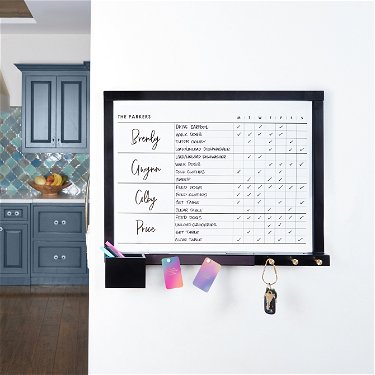 Stylized Neutral Chore Chart & Checklist Wall Organization Center ...