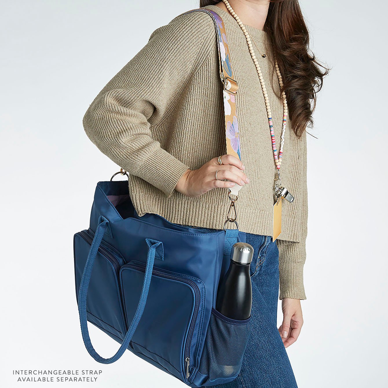 Navy Carryall Compartment Tote | Erin Condren