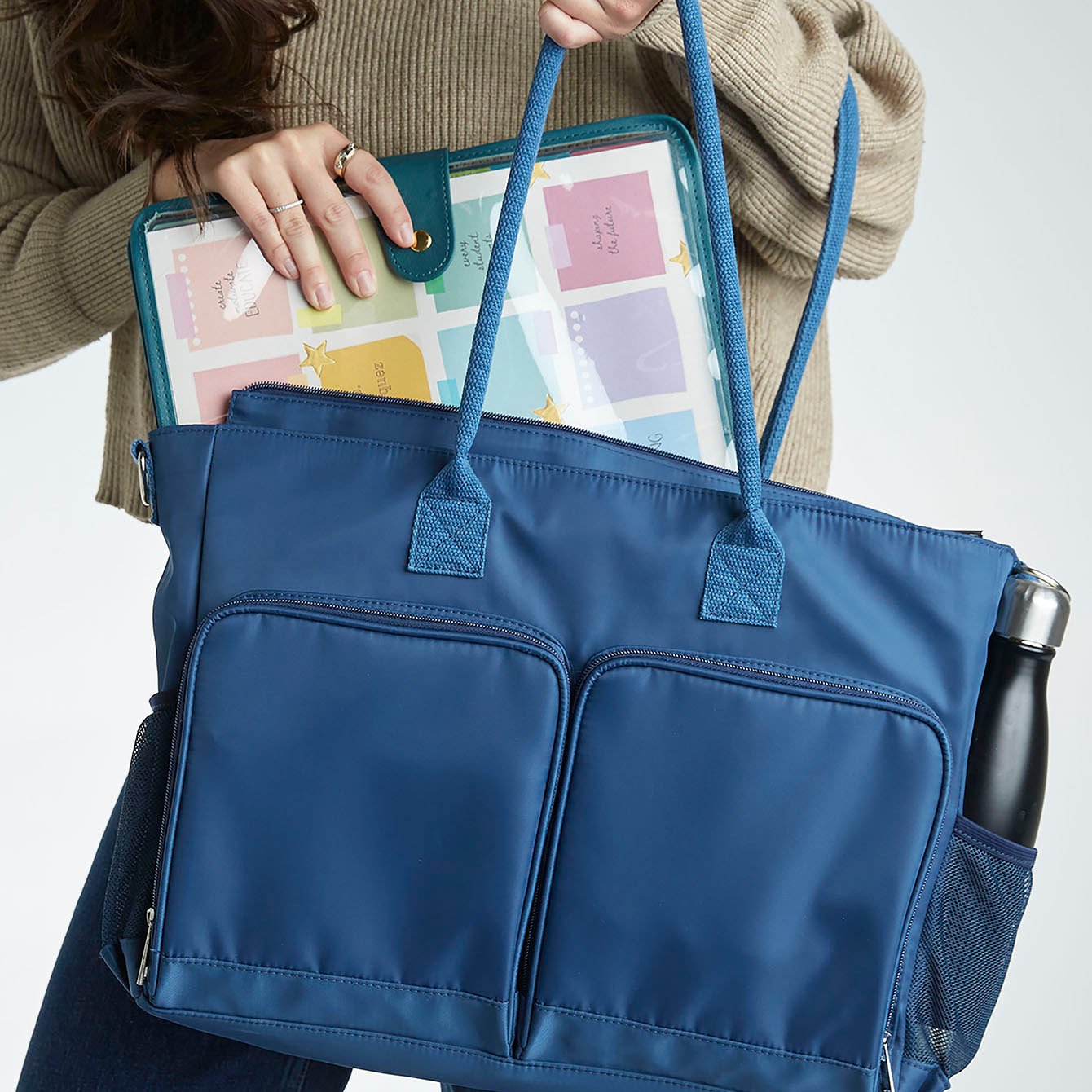 Navy Carryall Compartment Tote | Erin Condren