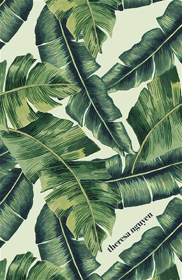 Painted Banana Leaves A5 Notebook | Erin Condren