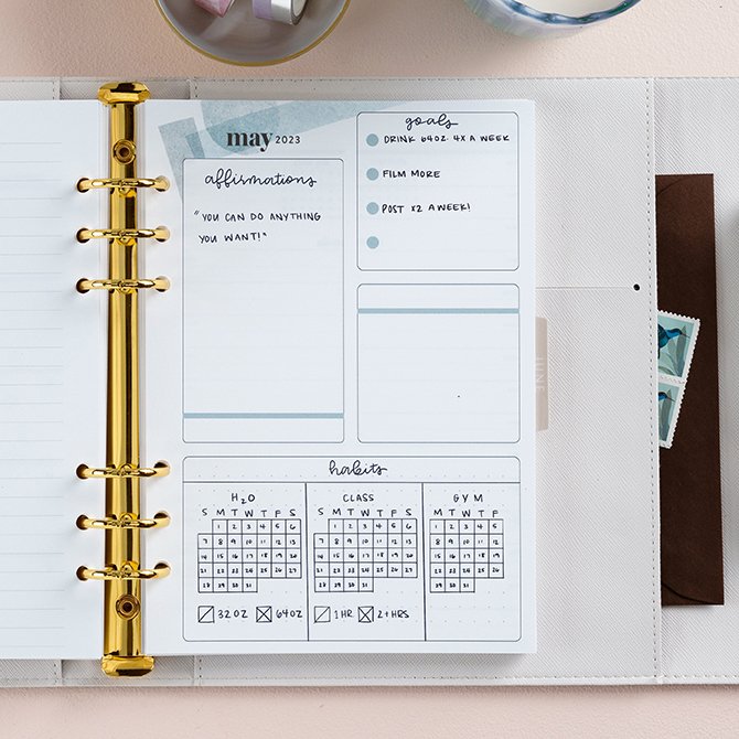 A5 Daily Planning Ring Agenda Inserts | Ring Agenda