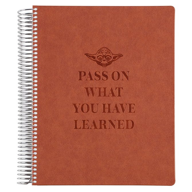 Star Wars Yoda™ Camel Vegan Leather Teacher Lesson Planner | Erin Condren