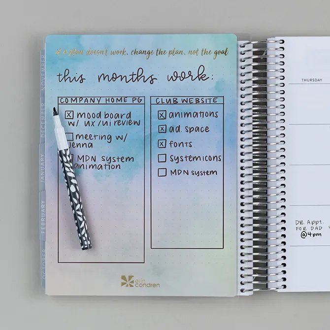 Snap-In Checklist Dashboard | Erin Condren