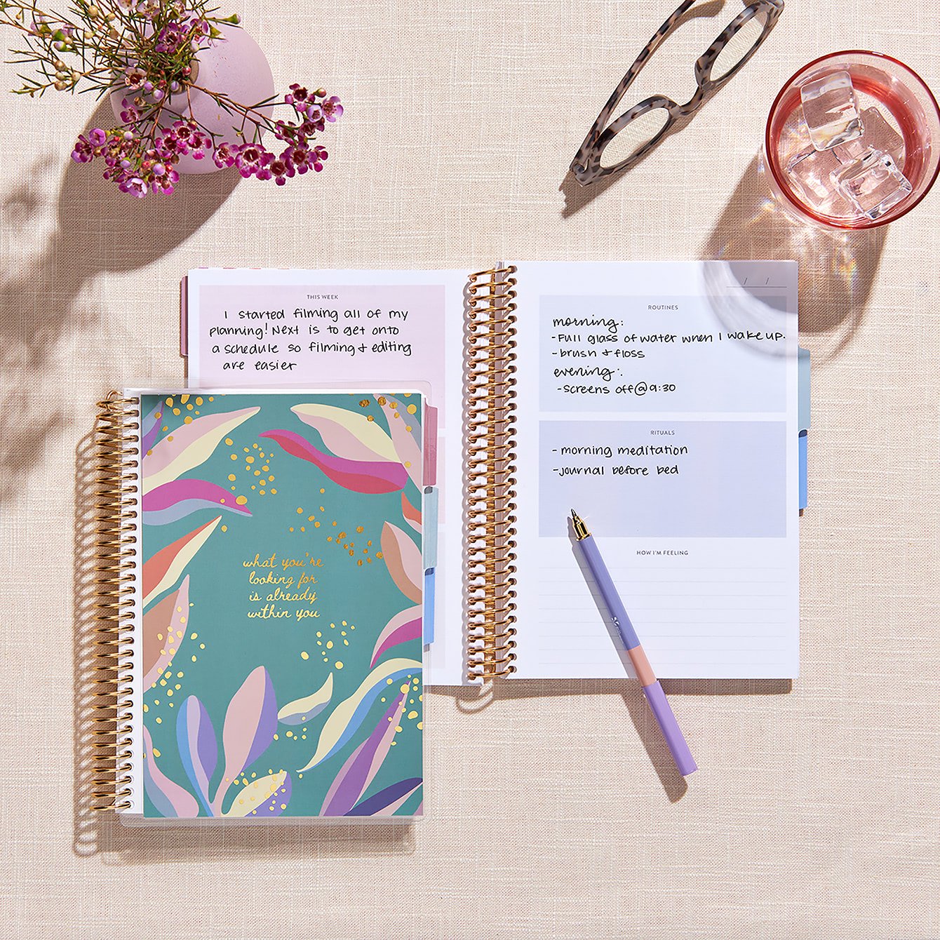 A5 Daily Routines and Rituals Journal and Notebook | Erin Condren