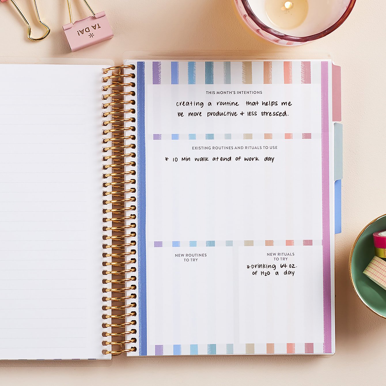 A5 Daily Routines and Rituals Journal and Notebook | Erin Condren