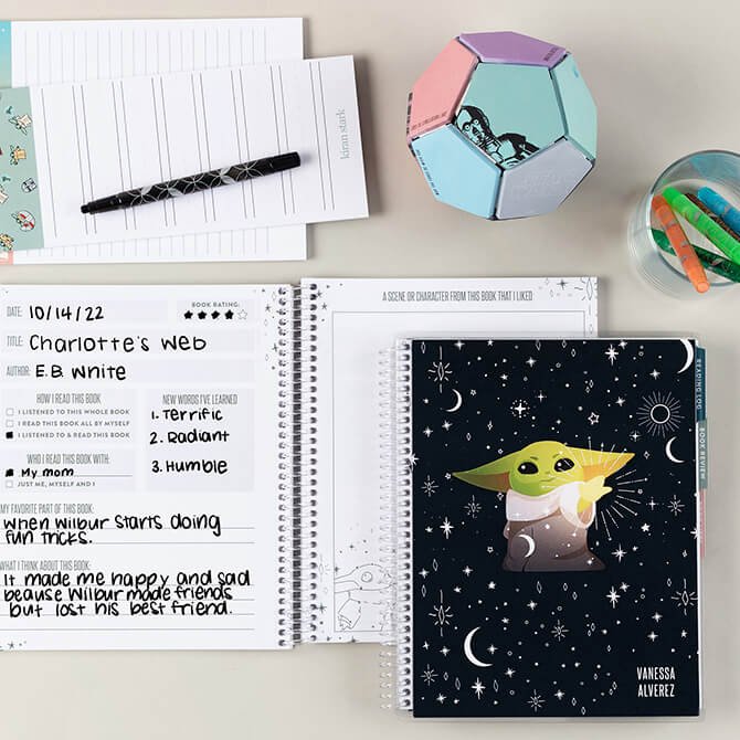 Star Wars Grogu™ Reading Log and Journal | Erin Condren