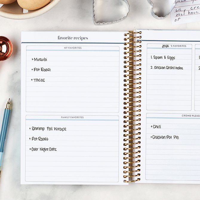 A5 Traditions Recipe Notebook | Erin Condren