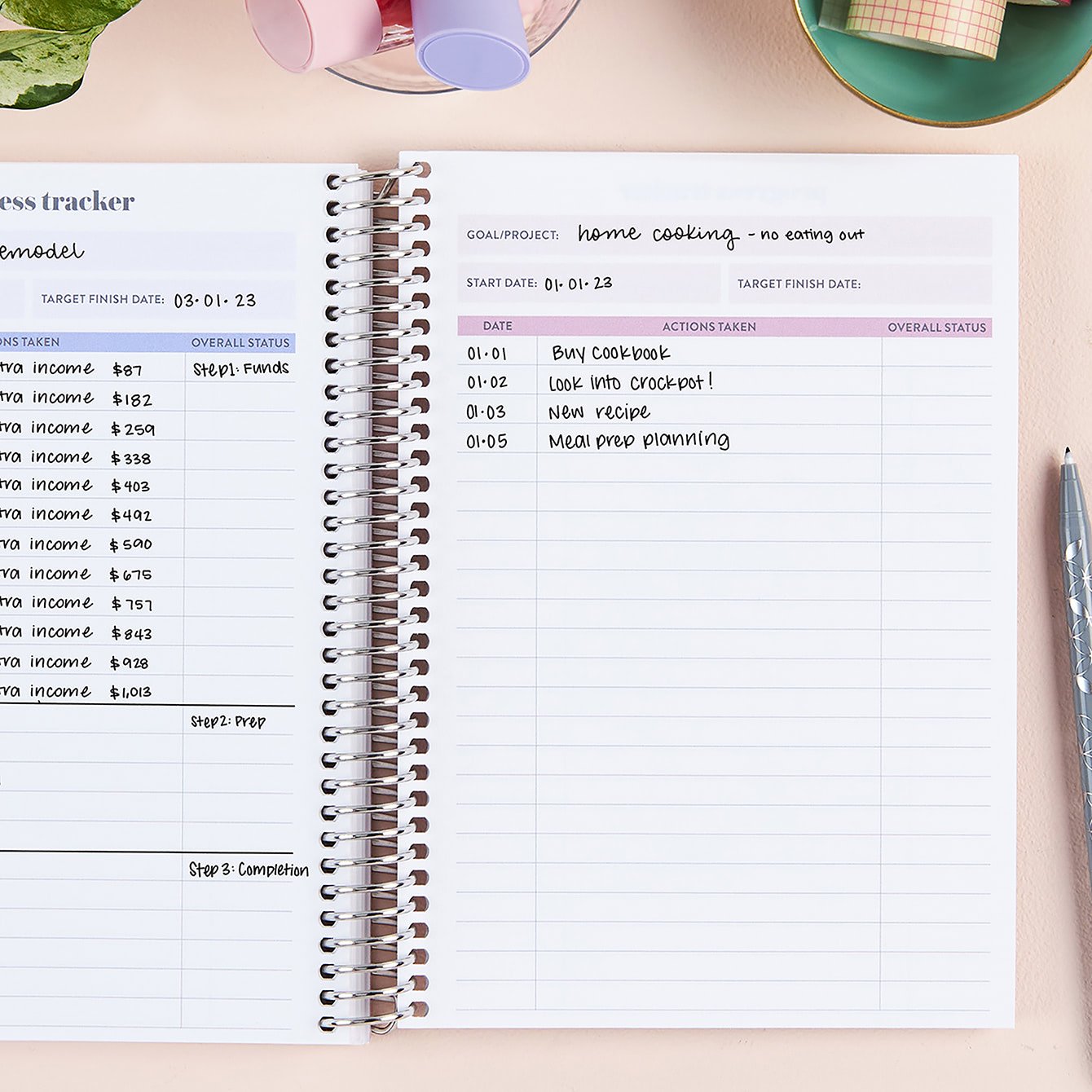 A5 Productivity Planner Tracker | Erin Condren
